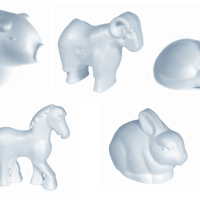 Animales domésticos pórex - Material escolar