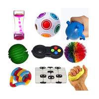 Elementos táctiles y visuales. Kit 9 unidades - Material escolar